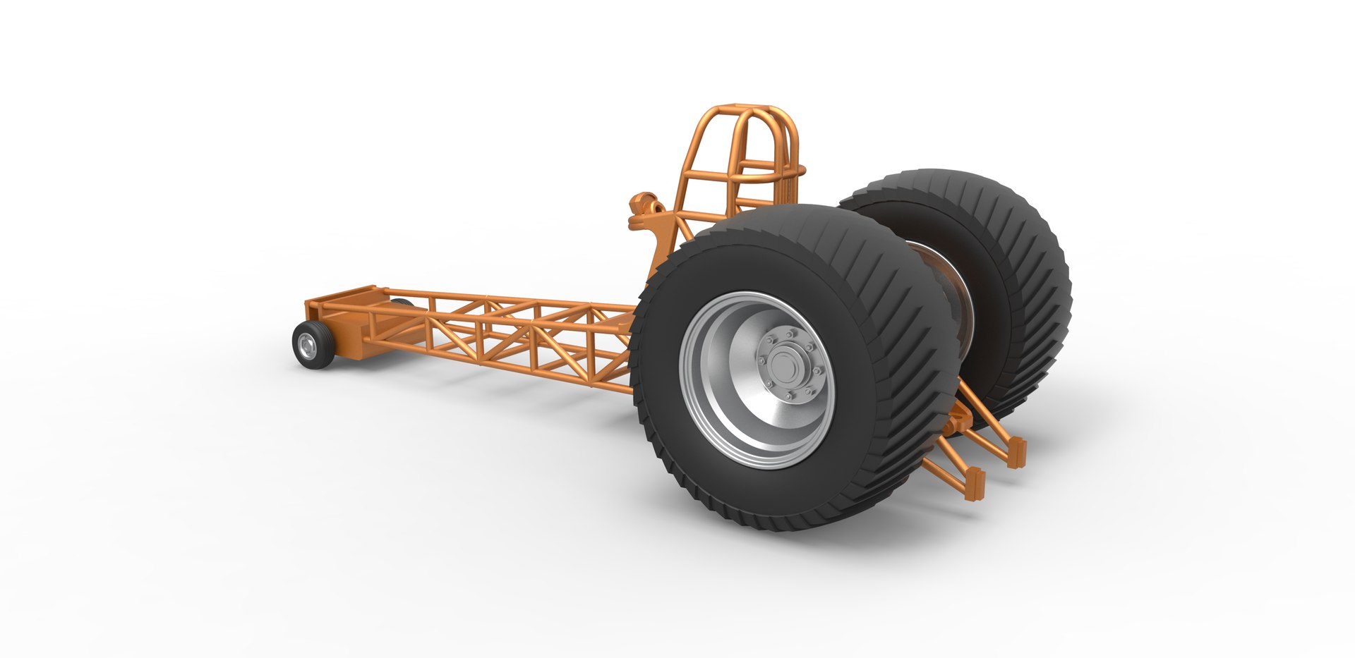 Diecast Pulling Tractor Chassis Scale 1 To 25 3D Model - TurboSquid 1881954