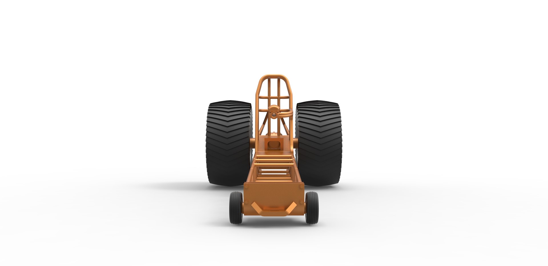 Diecast Pulling Tractor Chassis Scale 1 To 25 3D Model - TurboSquid 1881954