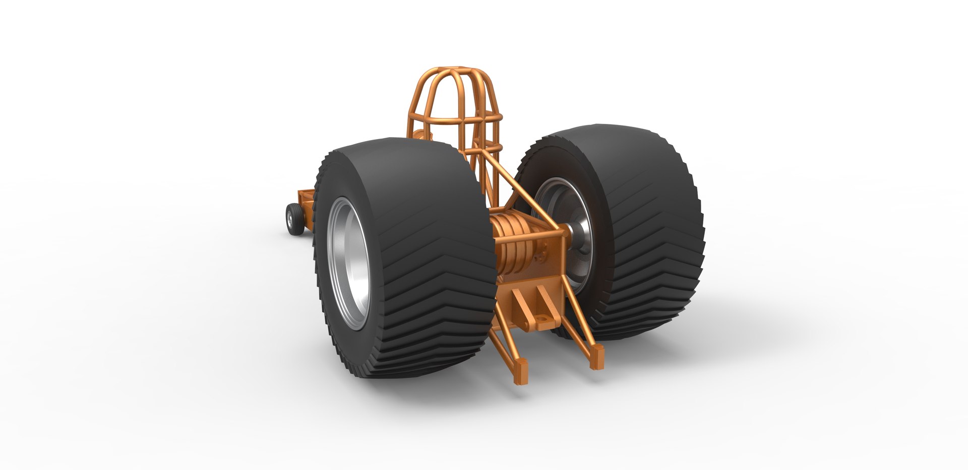 Diecast Pulling Tractor Chassis Scale 1 To 25 3D Model - TurboSquid 1881954