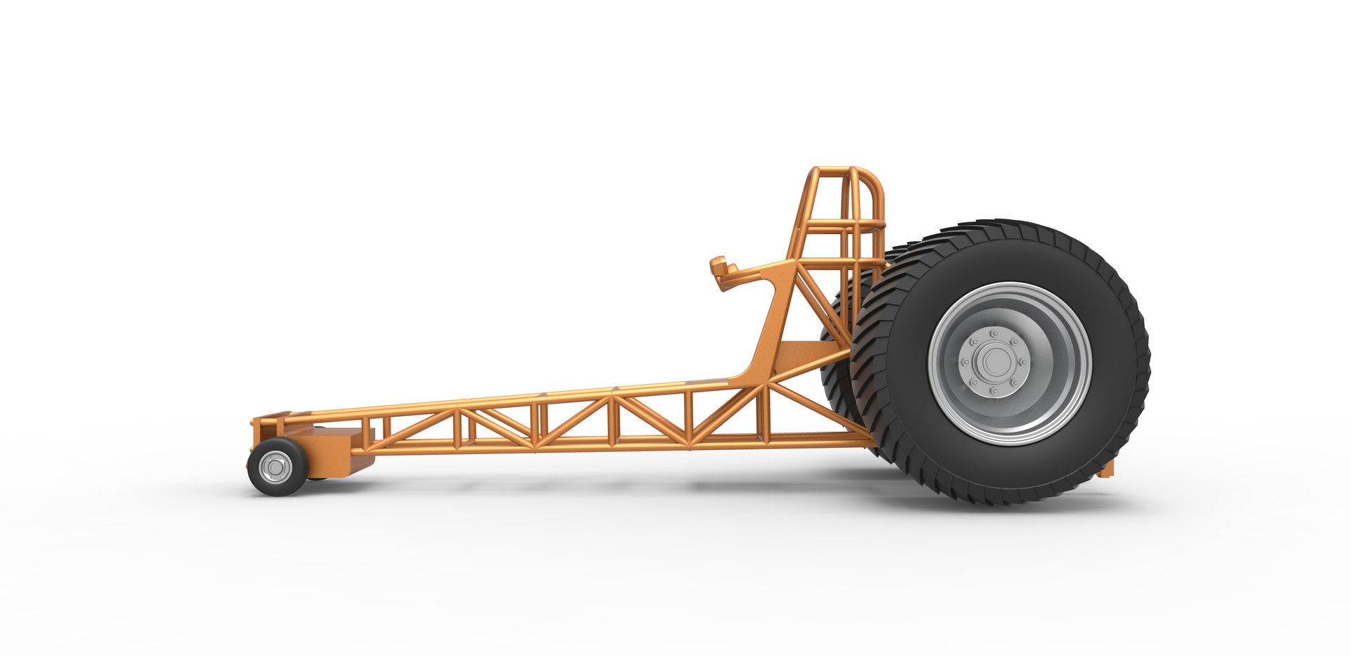 Diecast Pulling Tractor Chassis Scale 1 To 25 3D Model - TurboSquid 1881954
