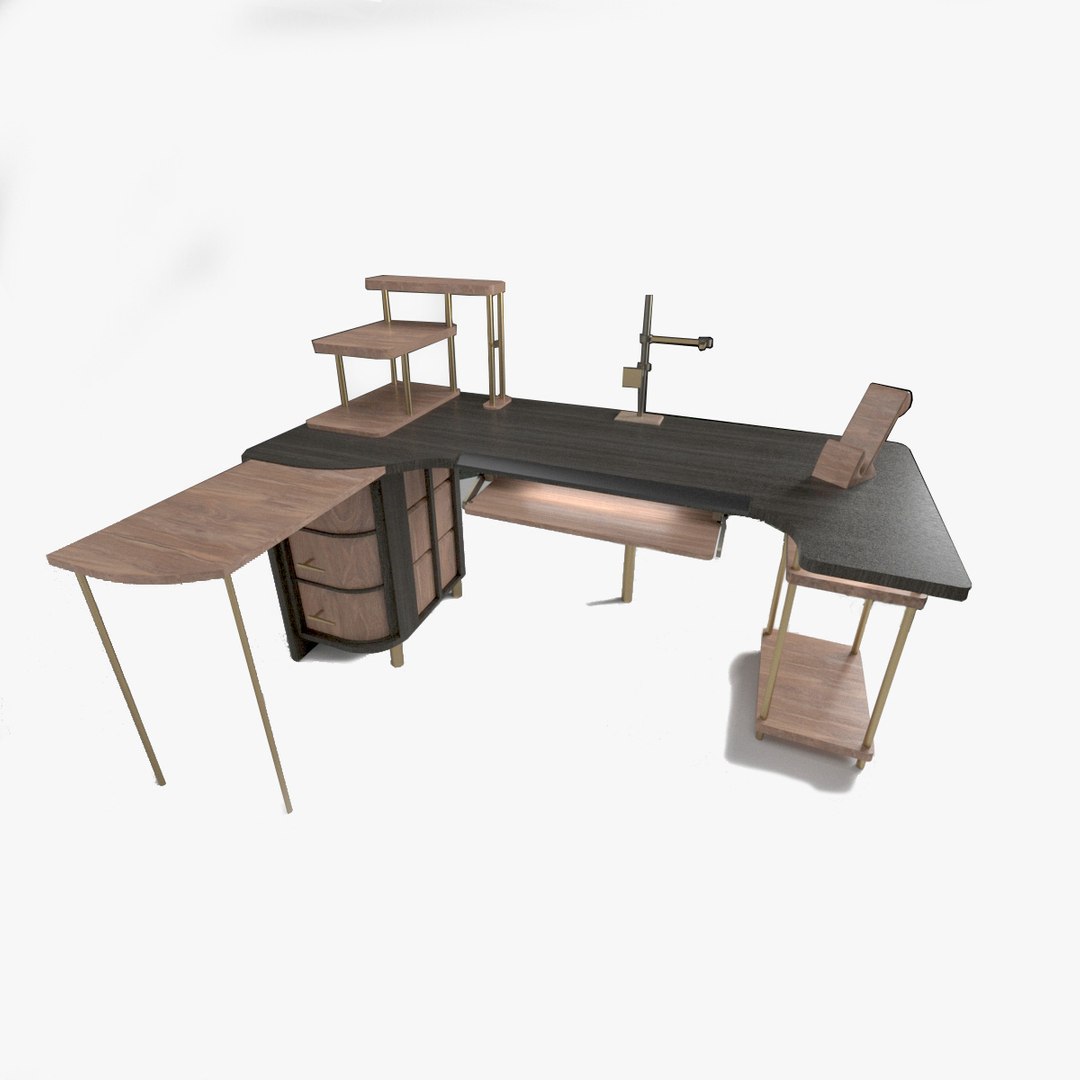 3D Computer Desk model - TurboSquid 2064829