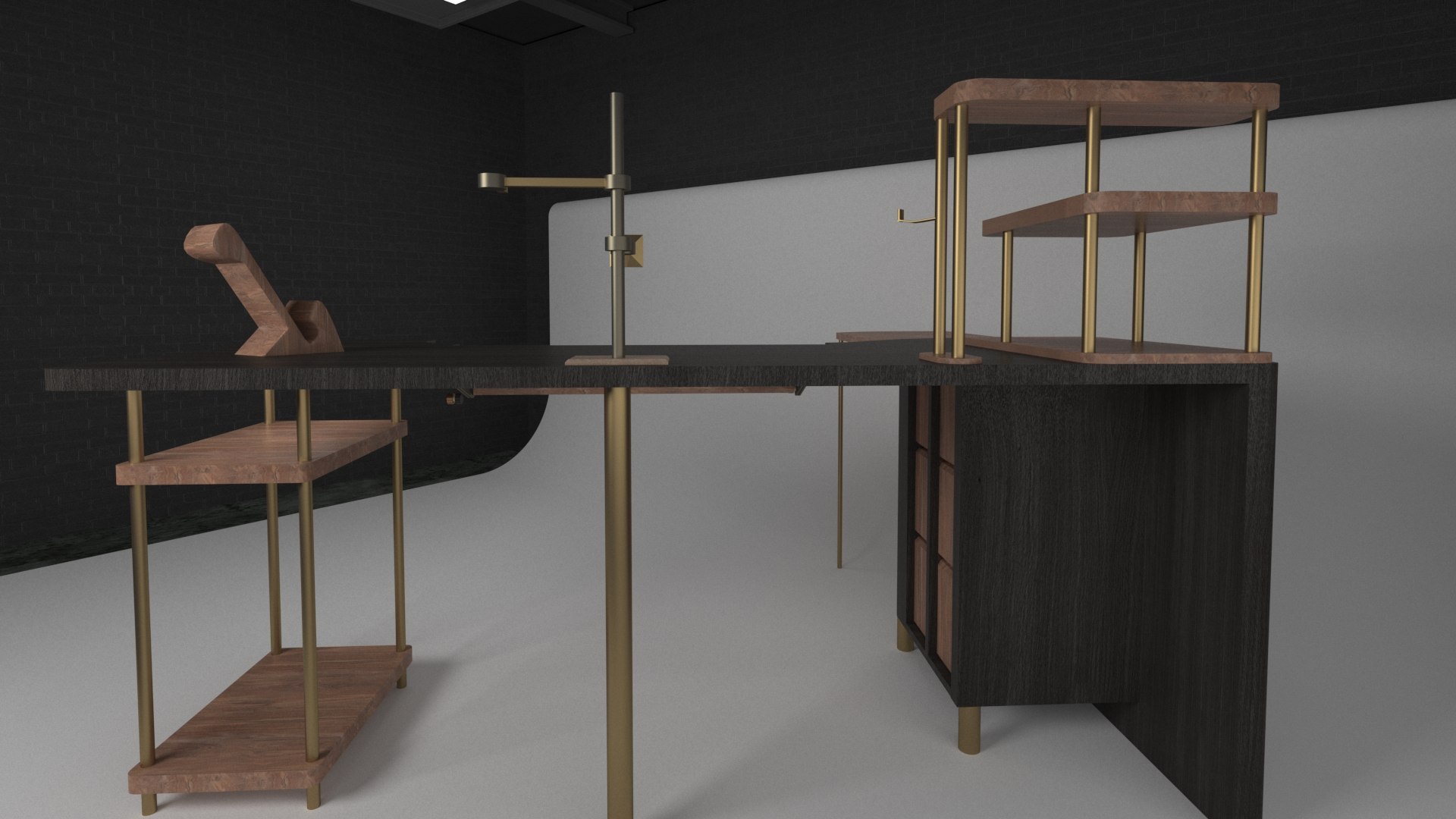 3D Computer Desk Model - TurboSquid 2064829