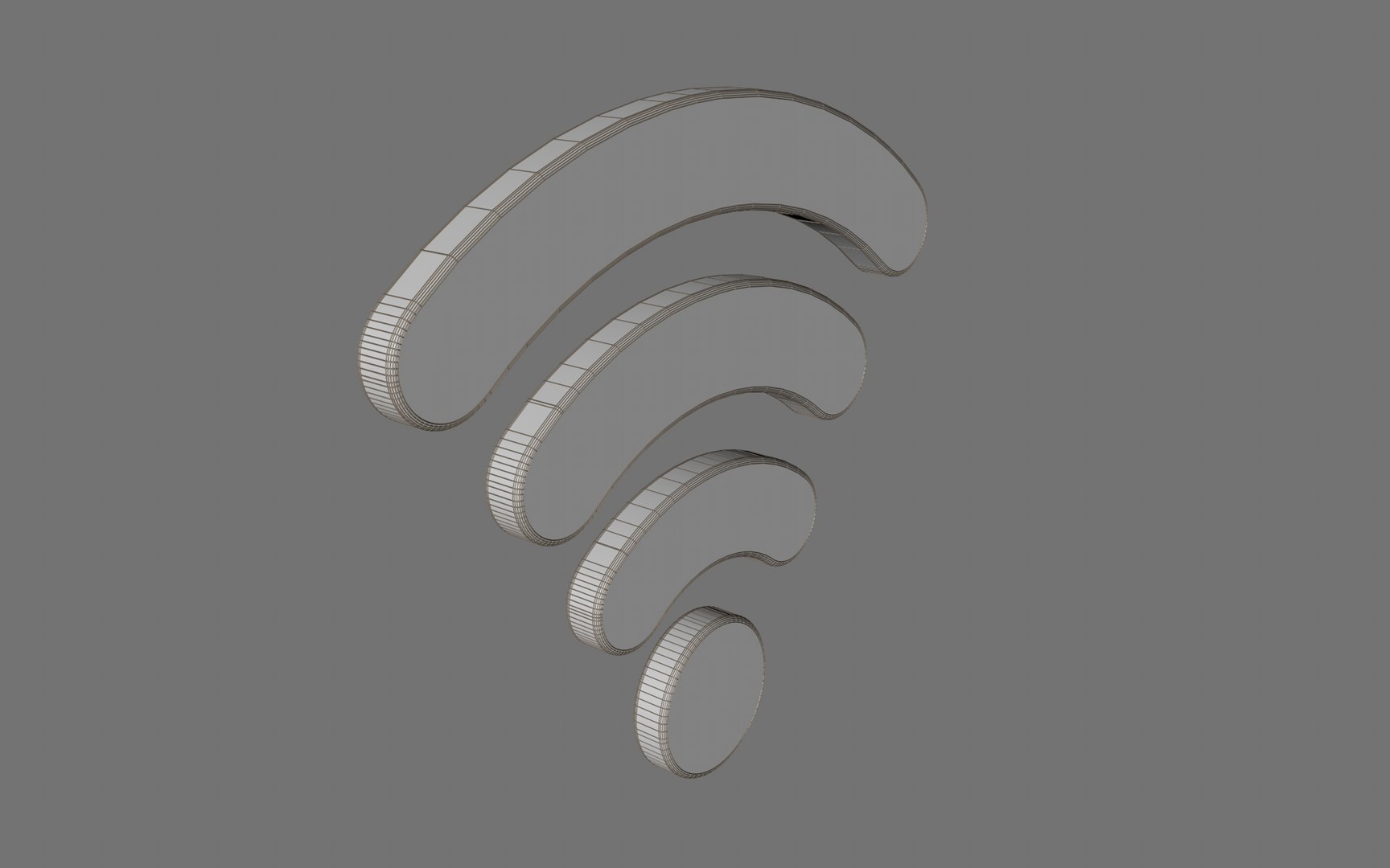 connection icon 3d c4d