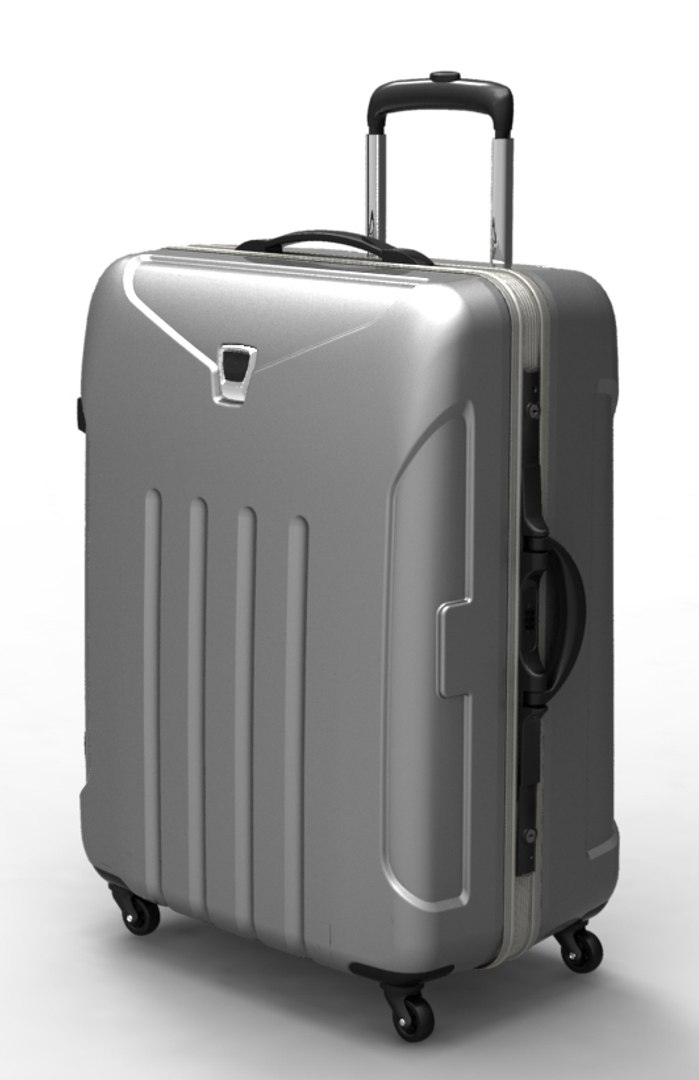 Trolley Frame Suitcase 3d Model