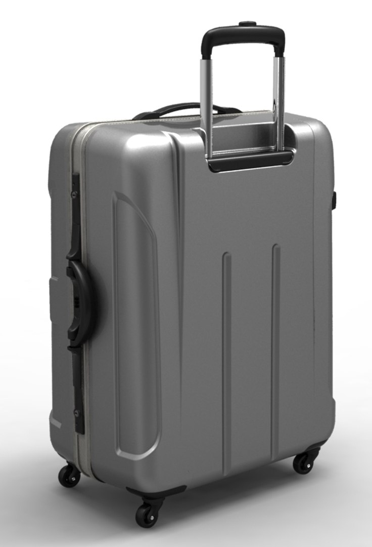 Trolley Frame Suitcase 3d Model
