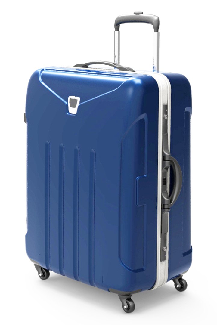 Trolley Frame Suitcase 3d Model