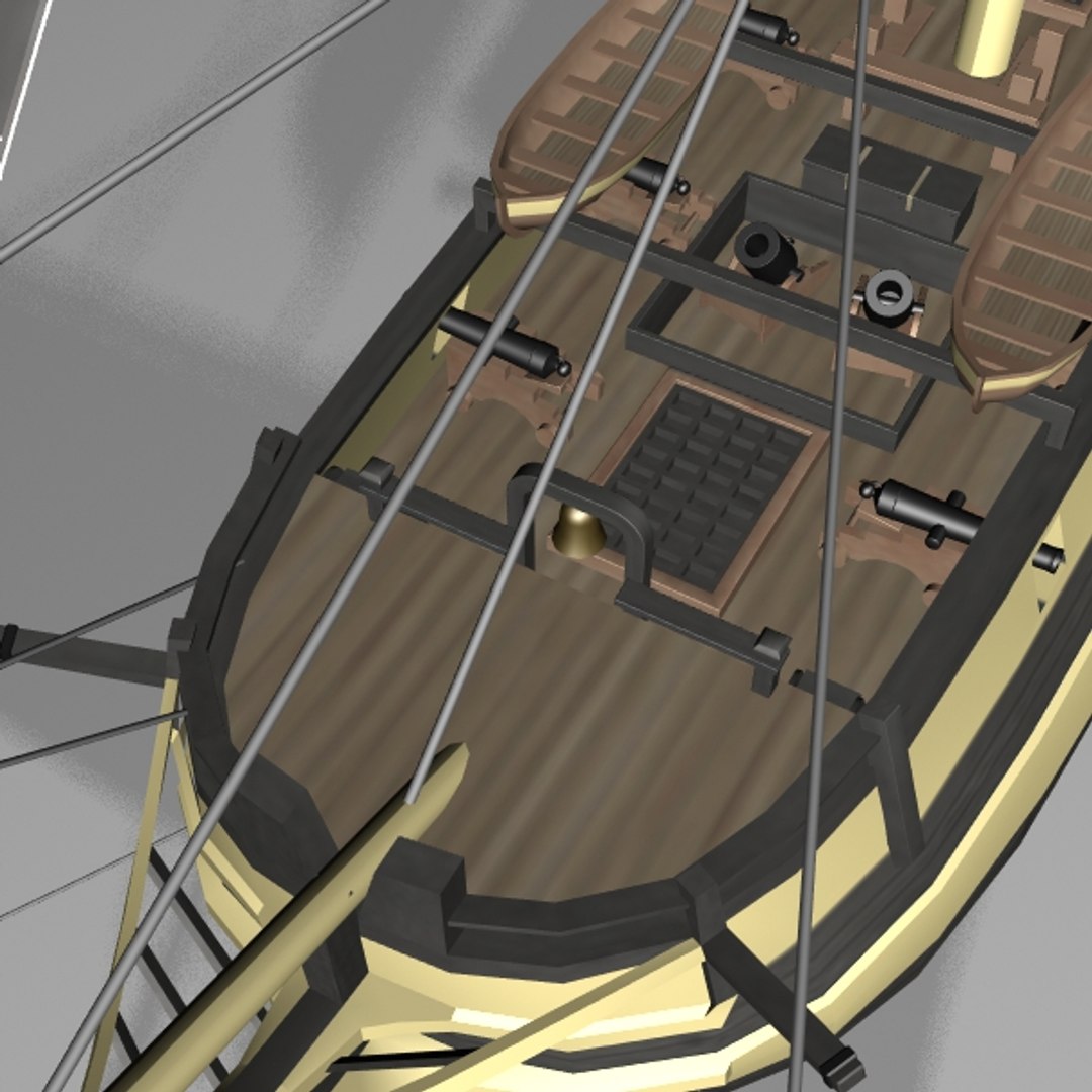 ketch - bombardment ship 3d lwo
