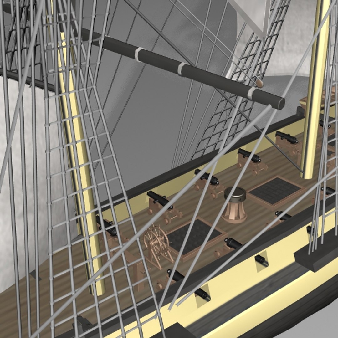 ketch - bombardment ship 3d lwo