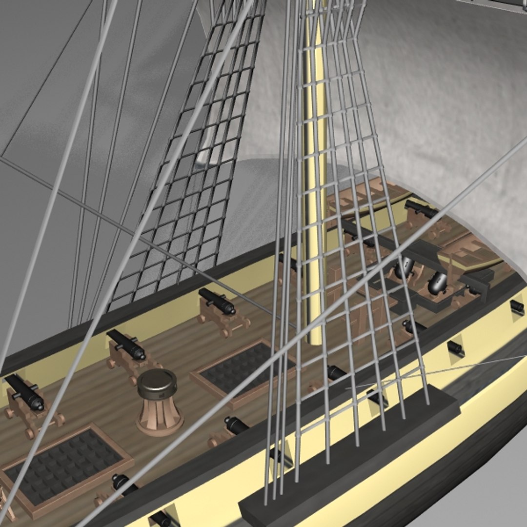 ketch - bombardment ship 3d lwo