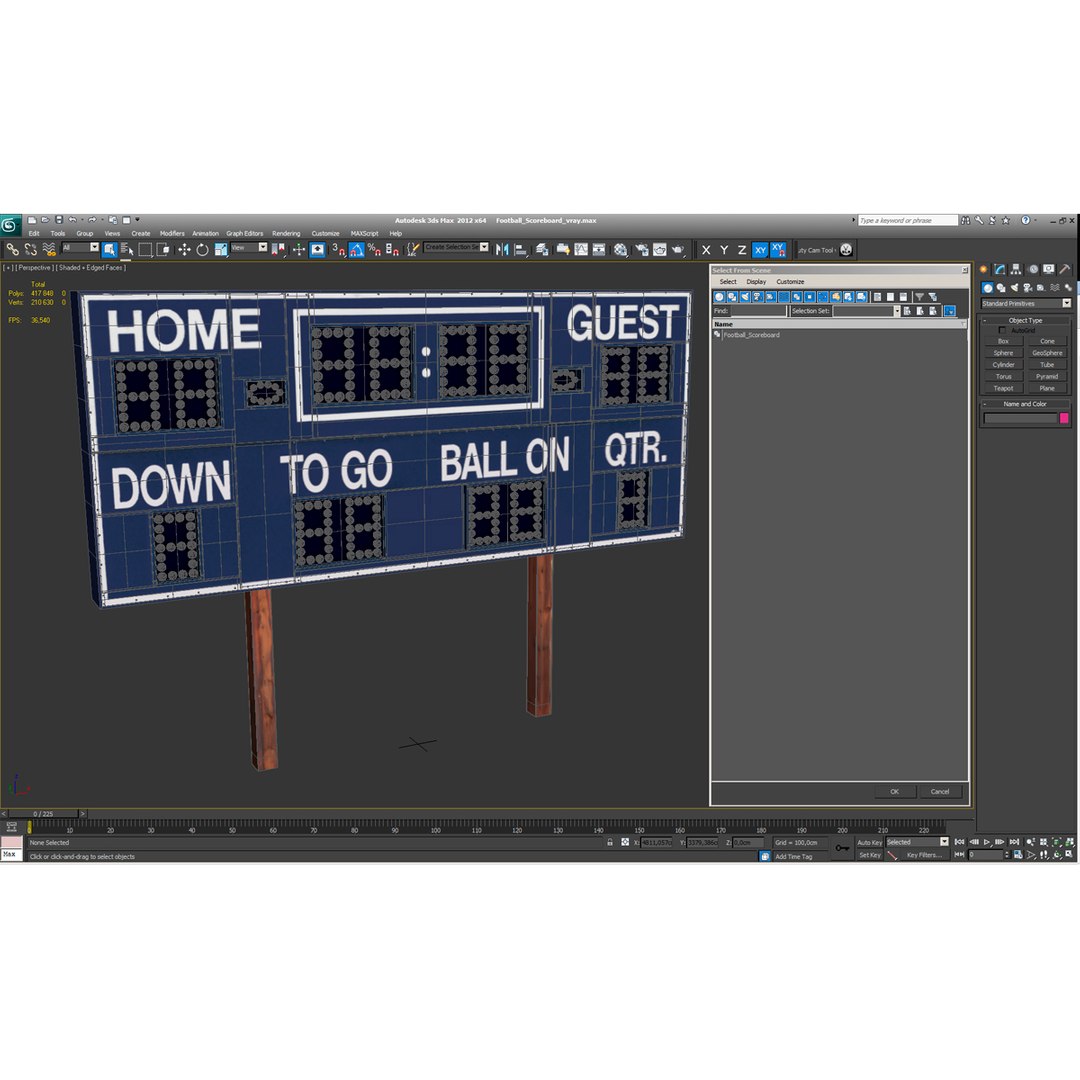 3d Football Scoreboard