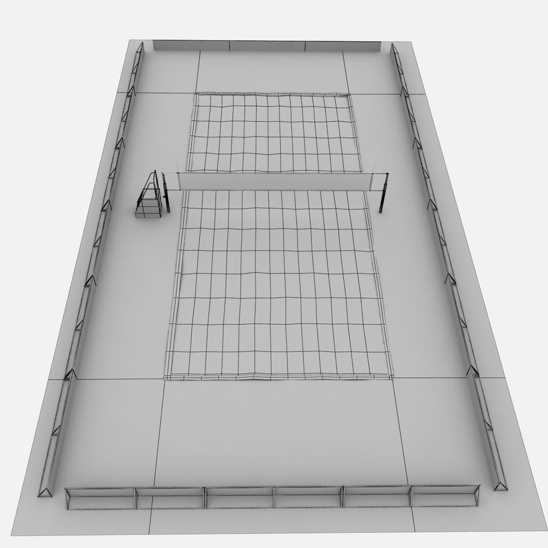 3d Volleyball Court Model