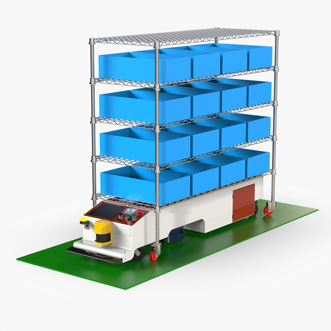 3D Latent AGV Batching Rack model - TurboSquid 1998180