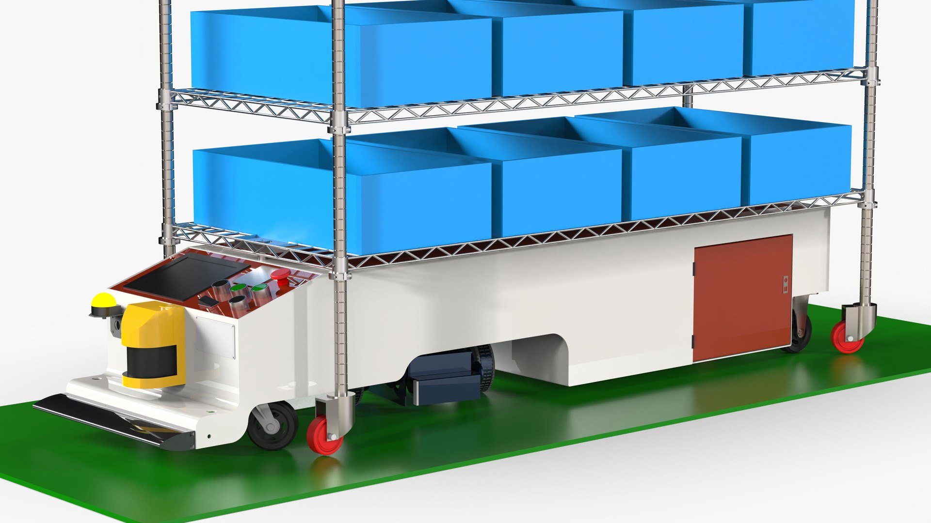 3d Latent Agv Batching Rack Model Turbosquid 1998180 