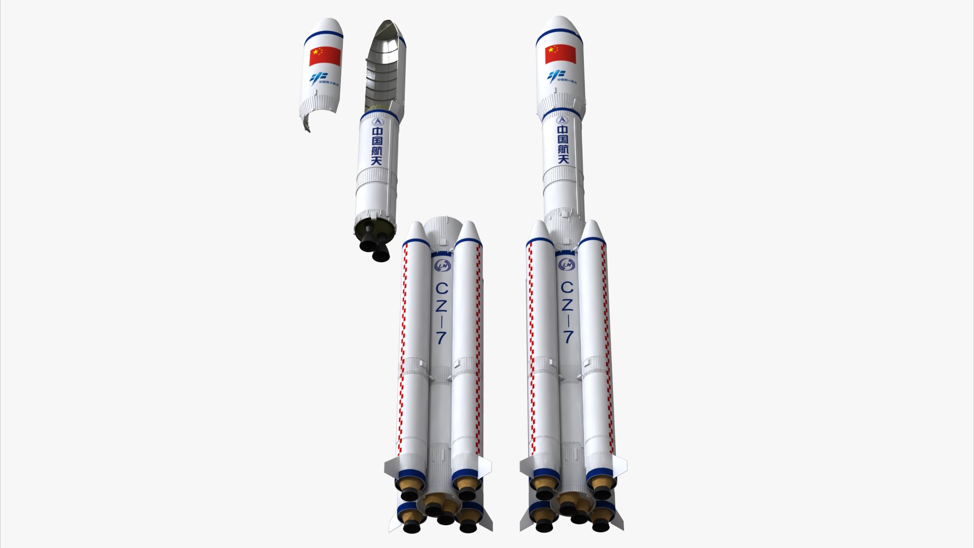 3D Model Long March 7 - TurboSquid 2222407