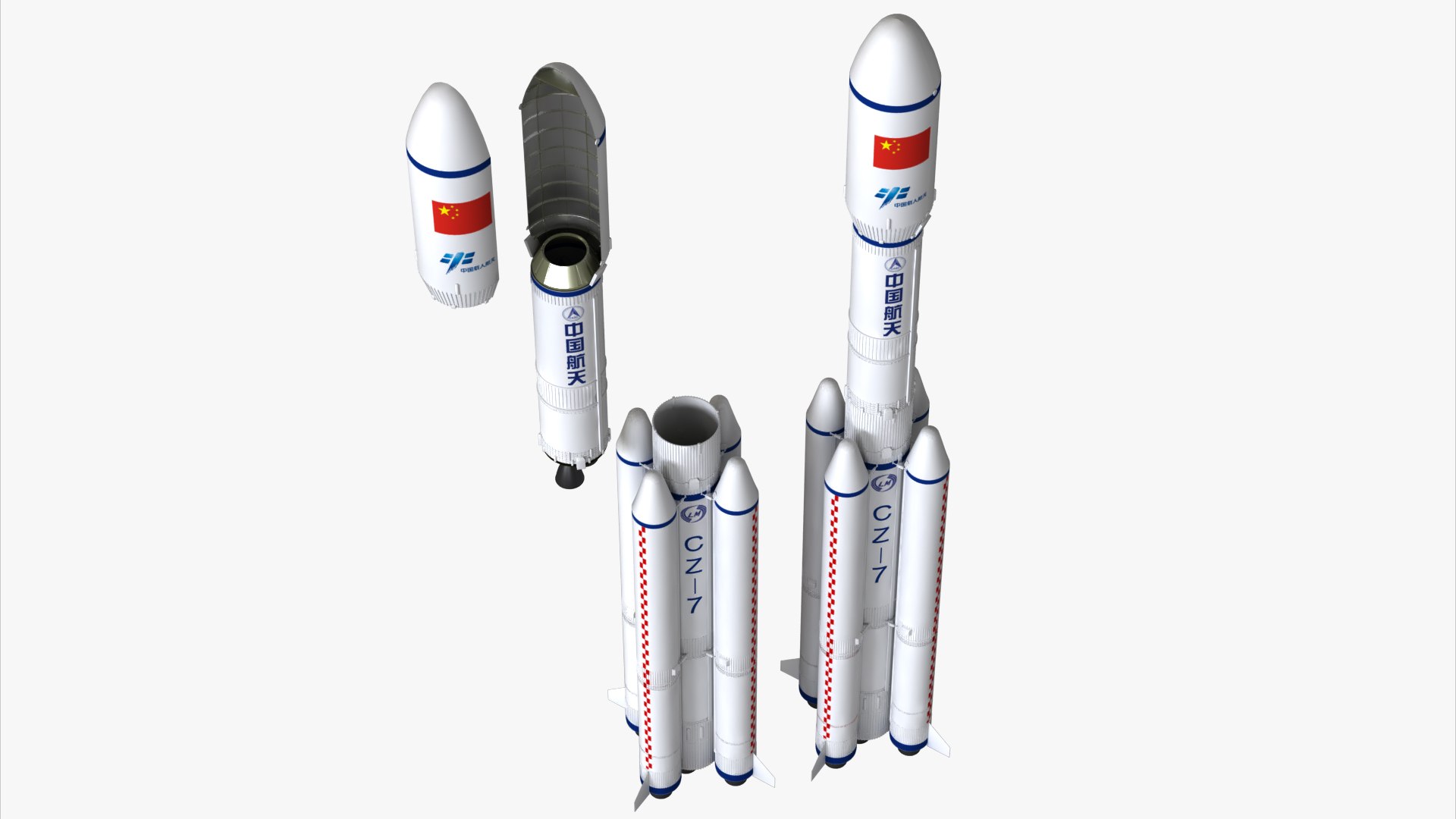 3D Model Long March 7 - TurboSquid 2222407