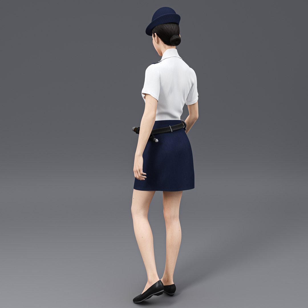 Policewoman Officer 3D - TurboSquid 2210048