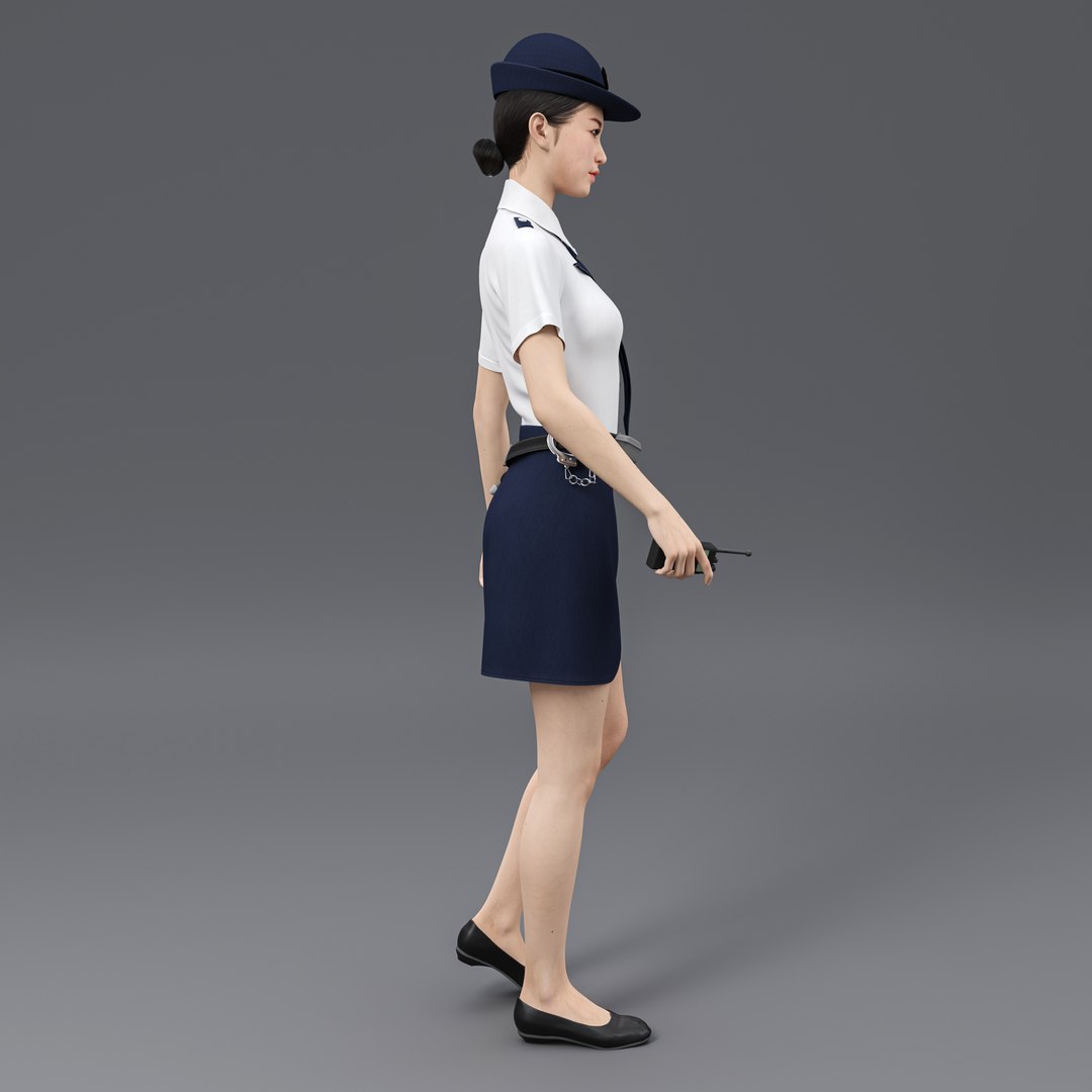 Policewoman Officer 3D - TurboSquid 2210048