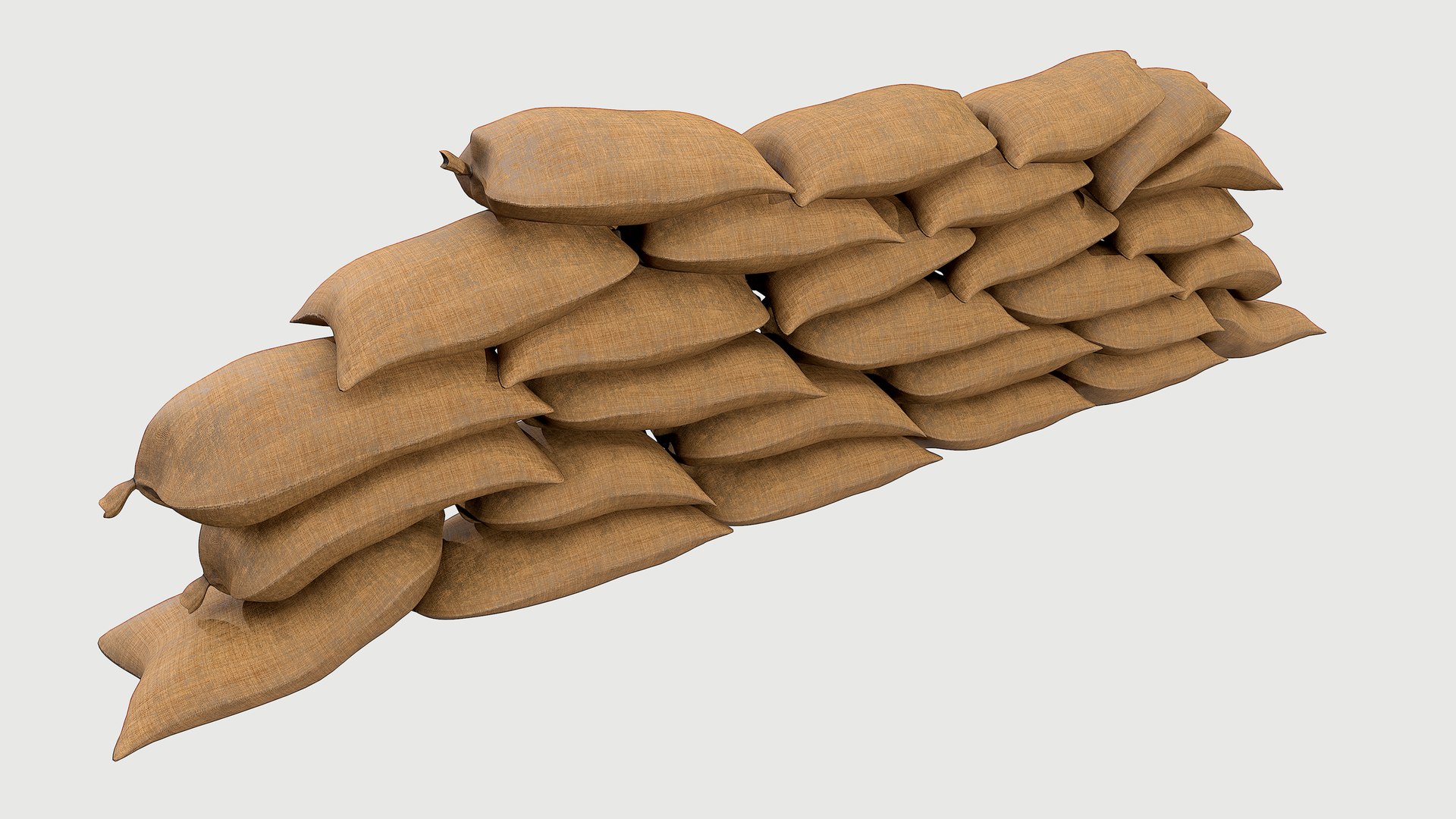 3D Sandbag V2 With Pbr 4K 8K Model - TurboSquid 1731509