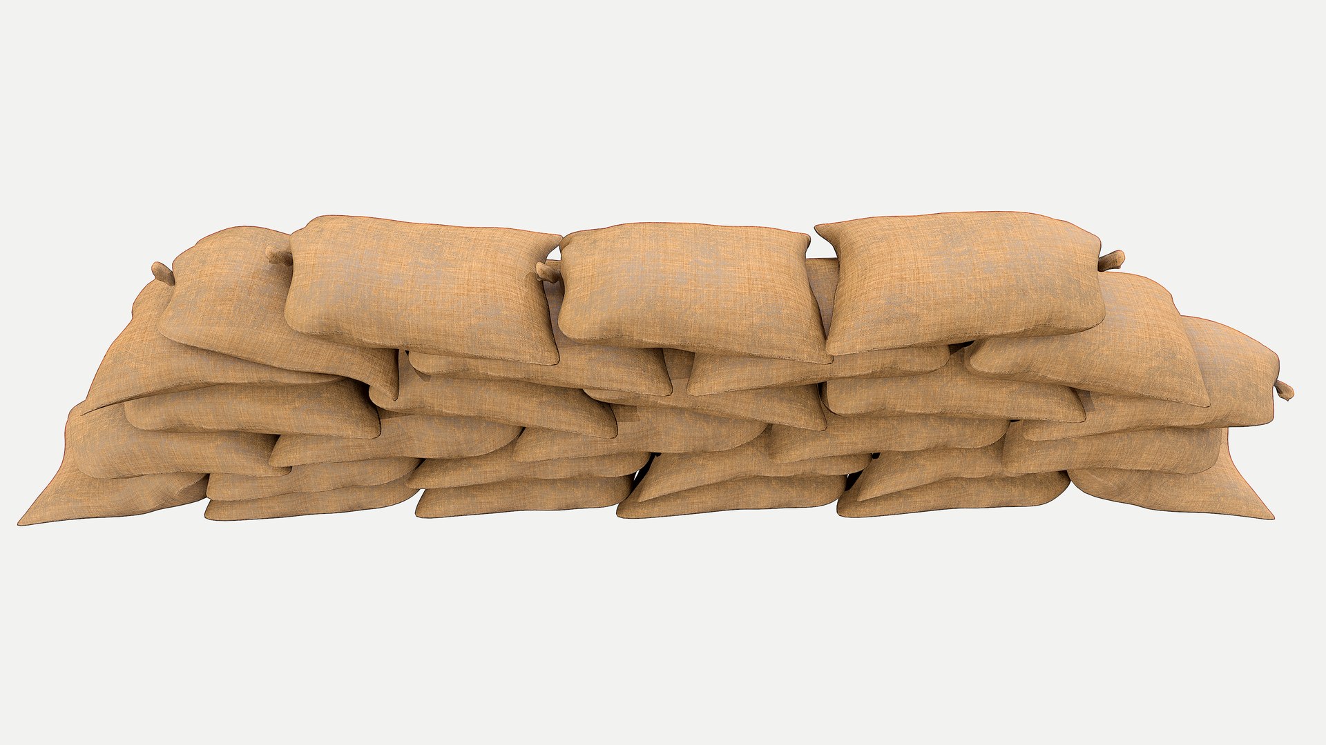 3D Sandbag V2 With Pbr 4K 8K Model - TurboSquid 1731509