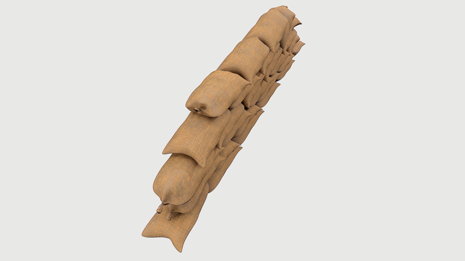 3D Sandbag V2 With Pbr 4K 8K Model - TurboSquid 1731509