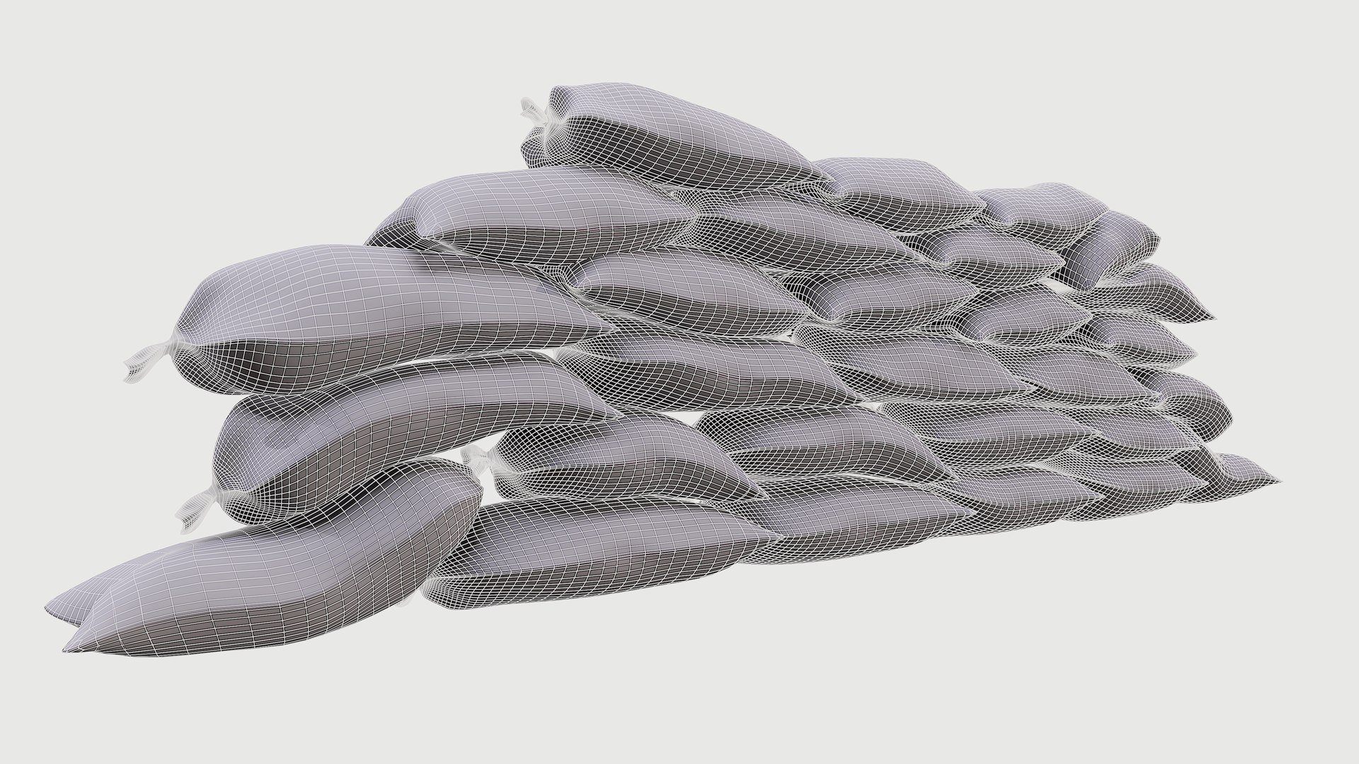 3D Sandbag V2 With Pbr 4K 8K Model - TurboSquid 1731509