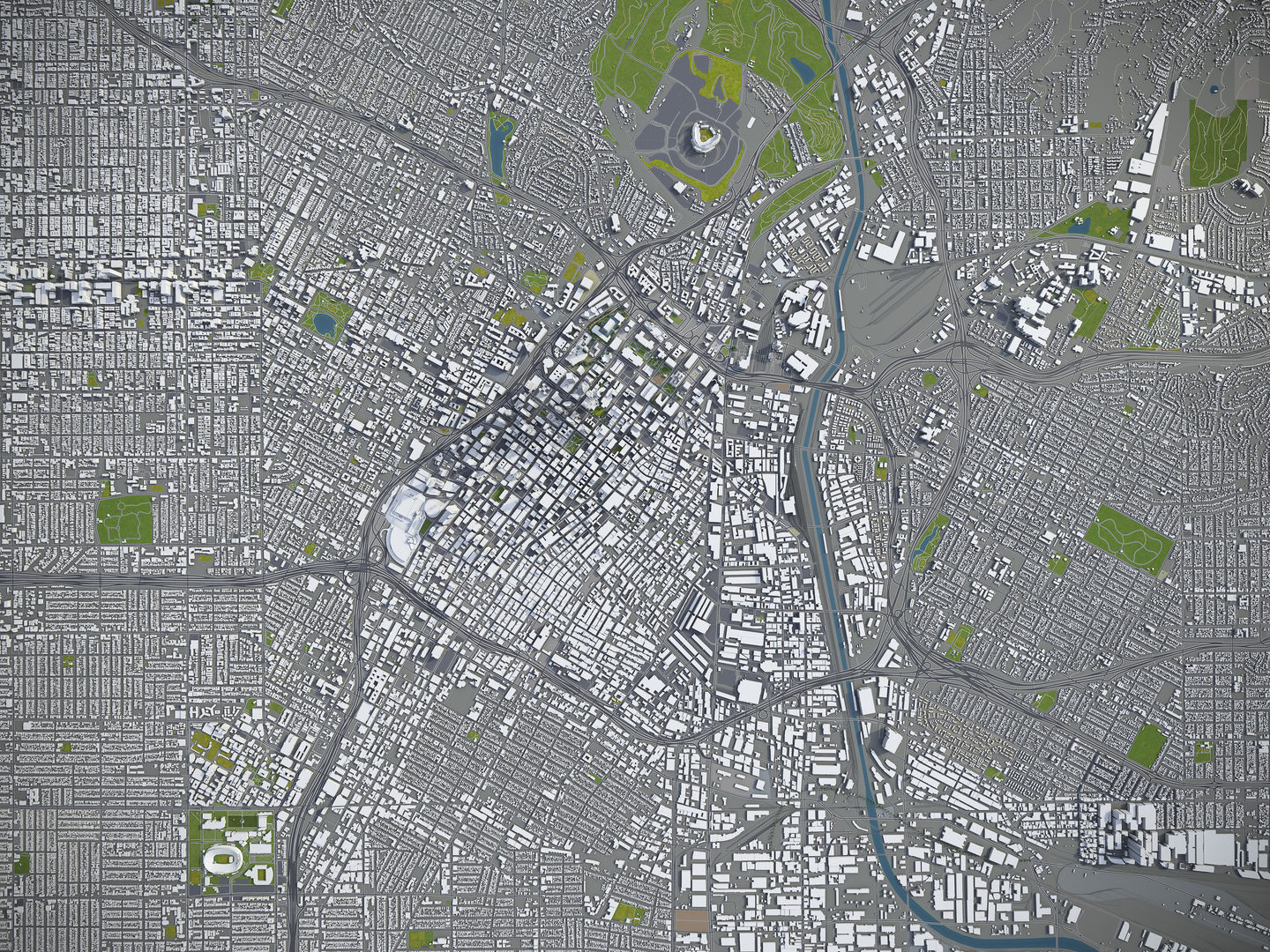 Los angeles - city 3D model - TurboSquid 1334485