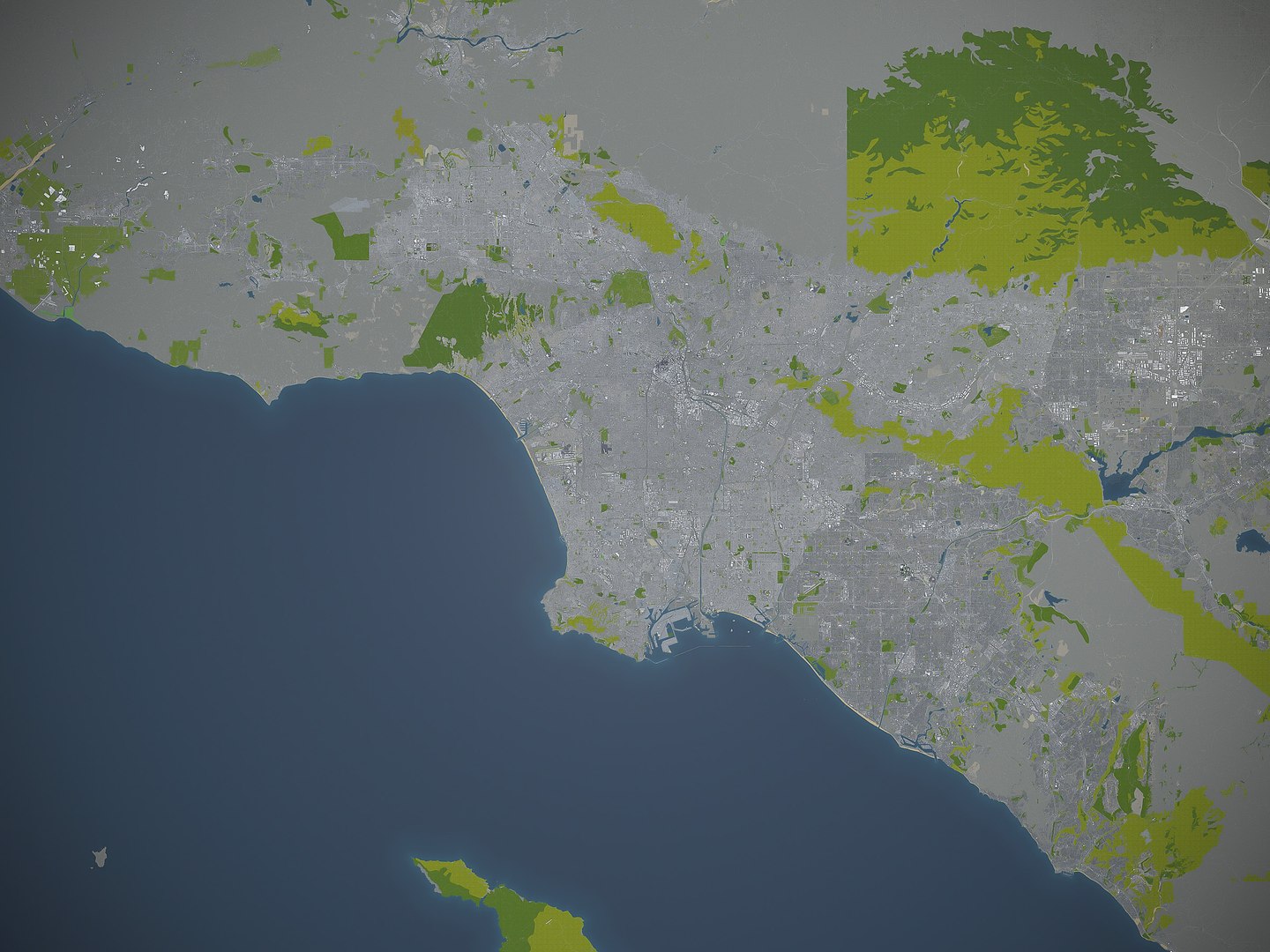 Los angeles - city 3D model - TurboSquid 1334485