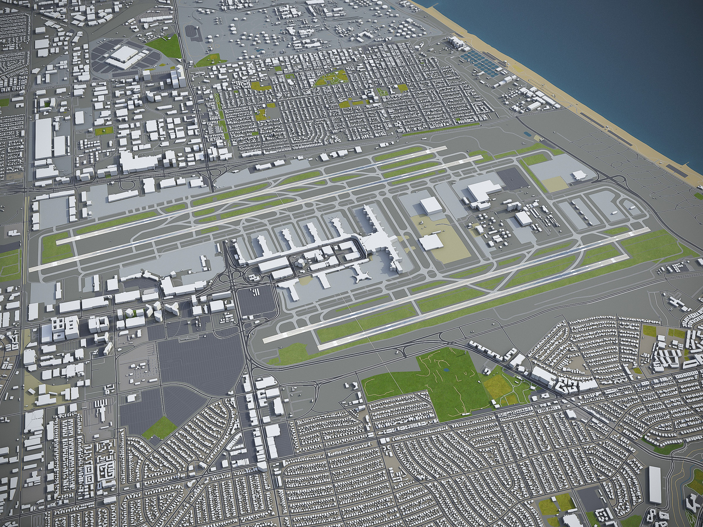 Los angeles - city 3D model - TurboSquid 1334485