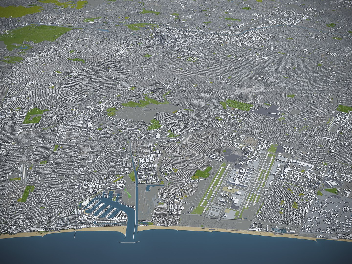 Los angeles - city 3D model - TurboSquid 1334485