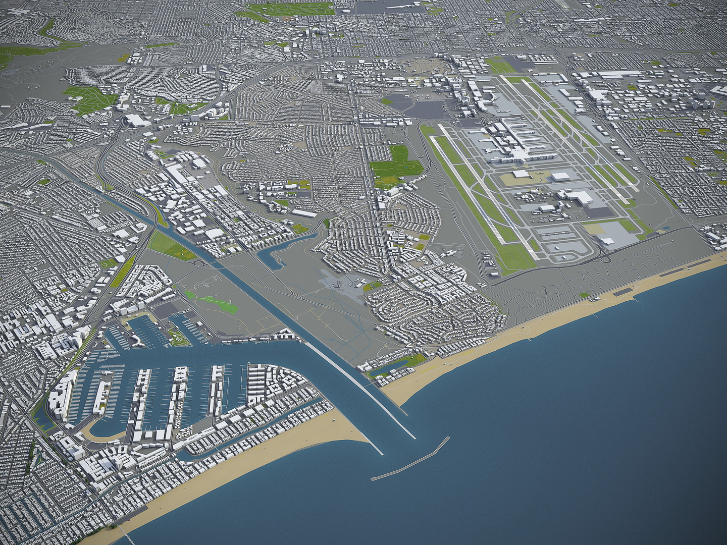 Los angeles - city 3D model - TurboSquid 1334485