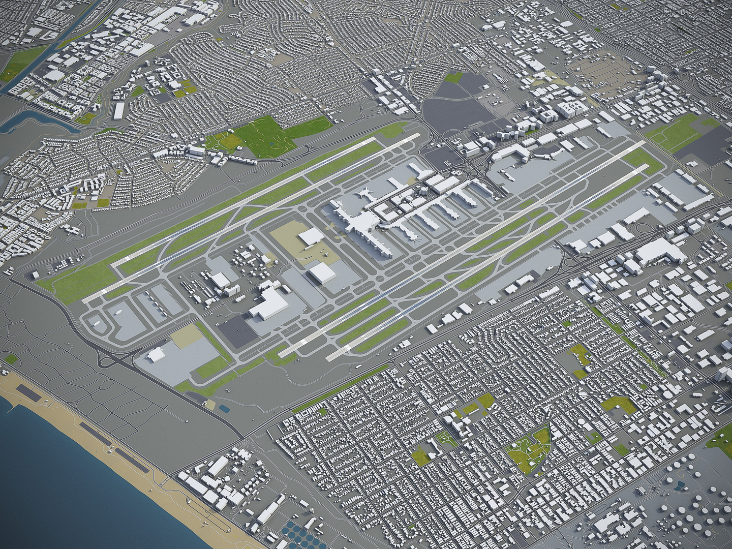 Los angeles - city 3D model - TurboSquid 1334485