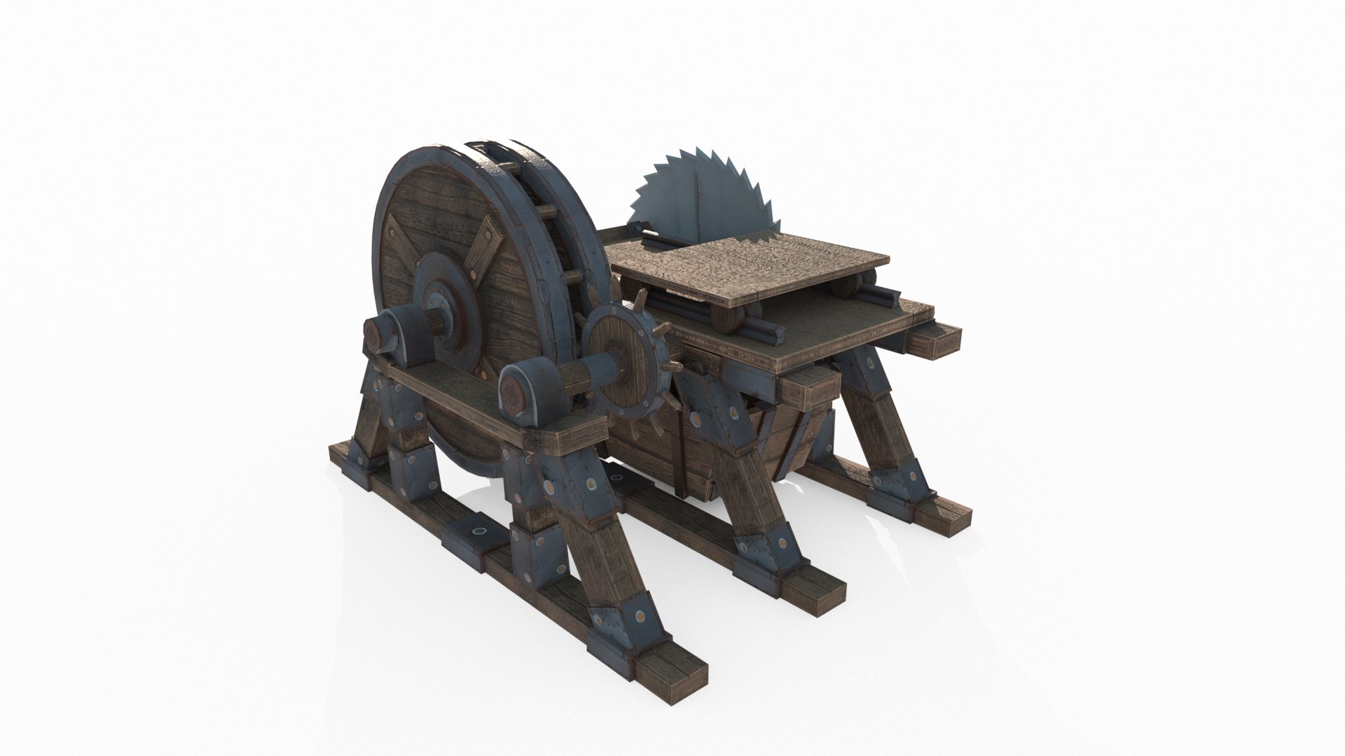 3D Medieval Saw Model - TurboSquid 2318147