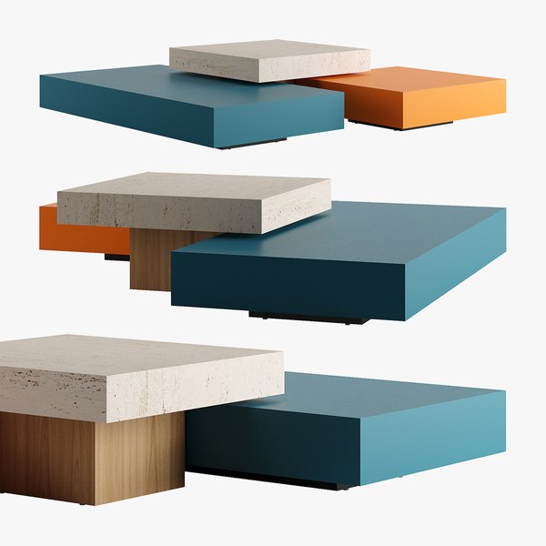 3D DOLMEN Rectangular Coffee Table by Lema - TurboSquid 1995113