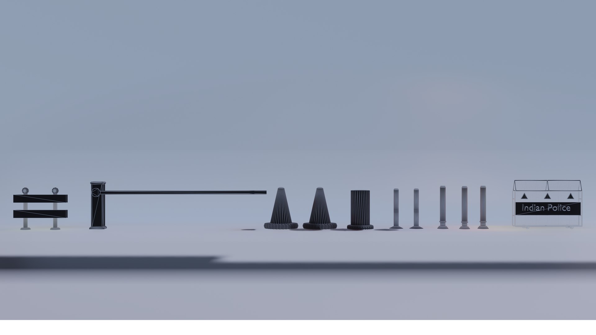 Road Props 3D Model - TurboSquid 1863030