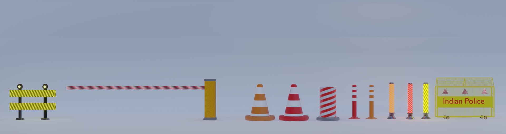 Road Props 3D Model - TurboSquid 1863030