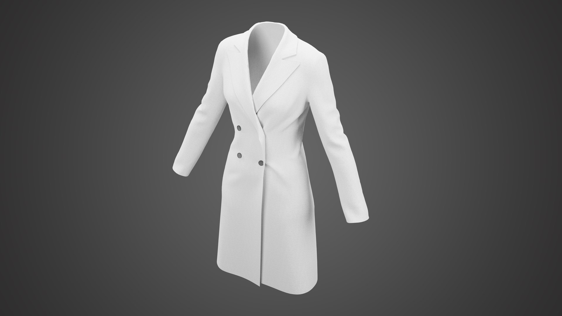 3D Long Leather Coat Set Model - TurboSquid 2244584