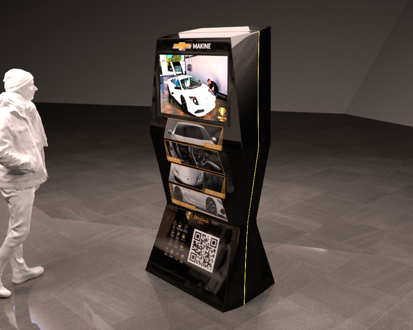 3D Totem Screen Model - TurboSquid 1380248