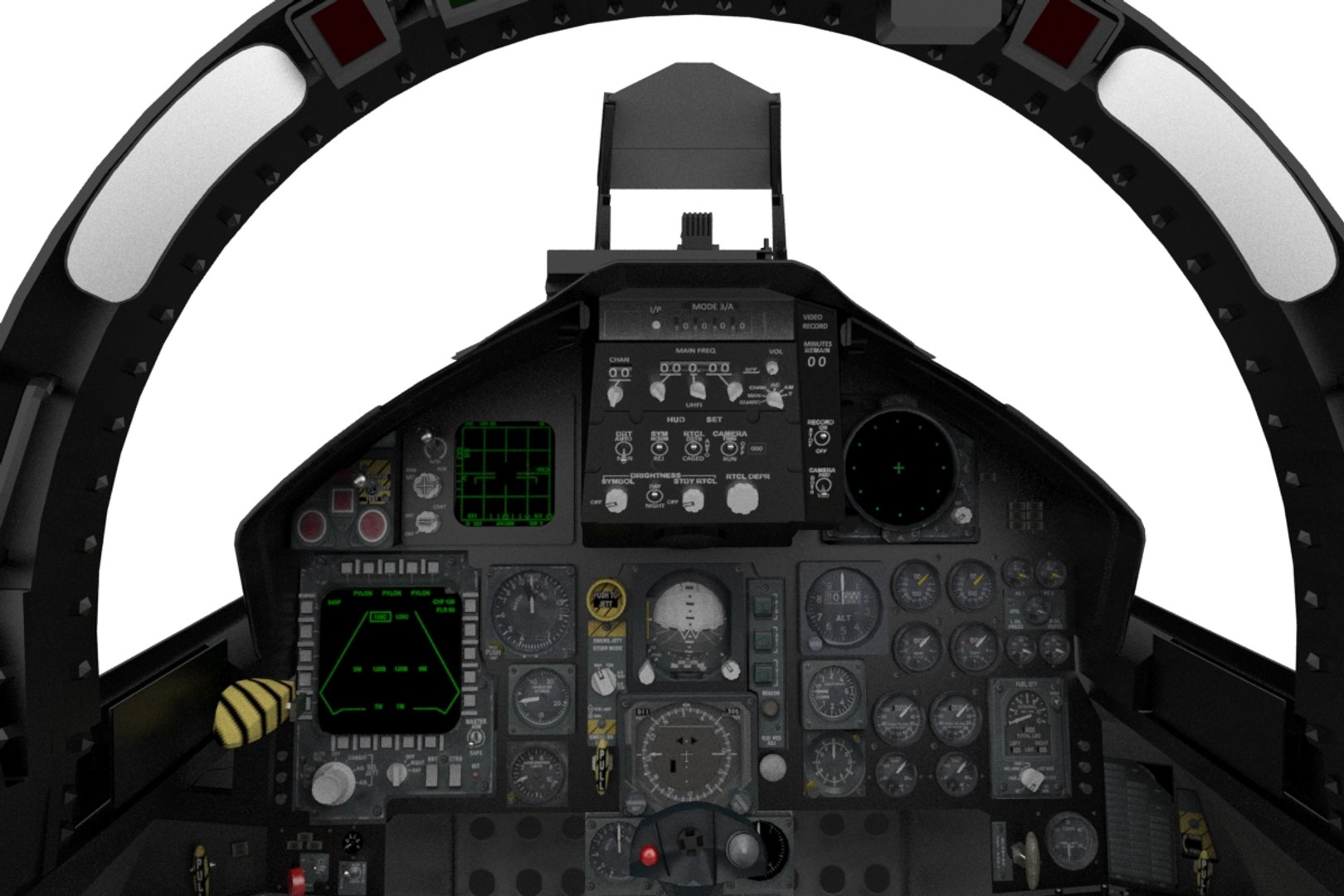 3D F-15c Cockpit Model - TurboSquid 1386884