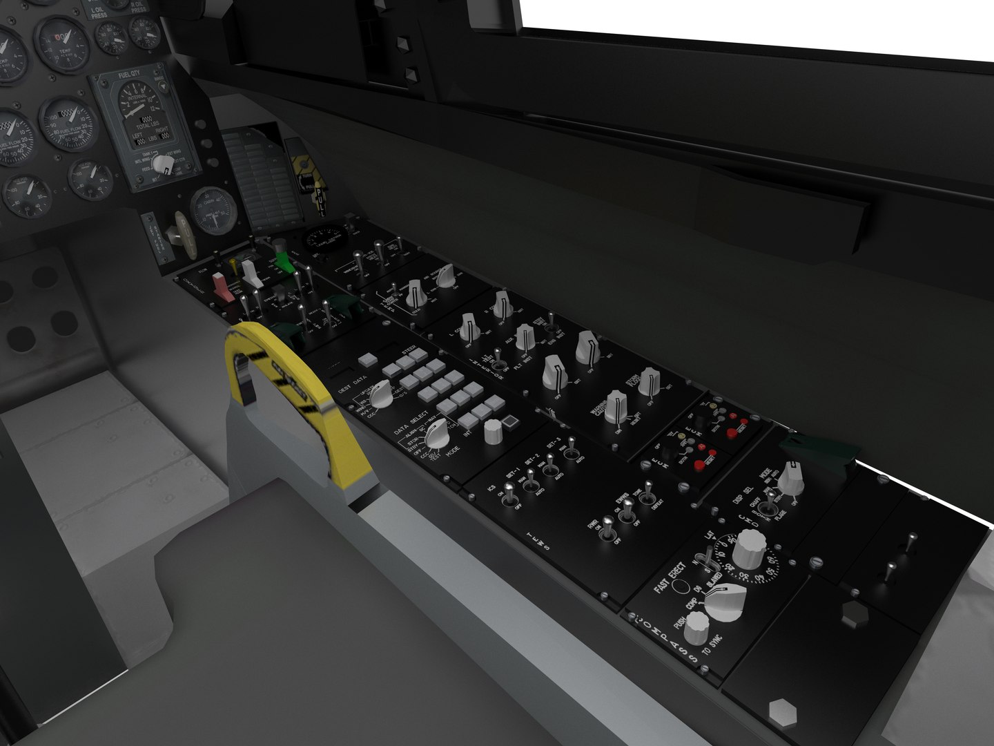 3D F-15c Cockpit Model - TurboSquid 1386884