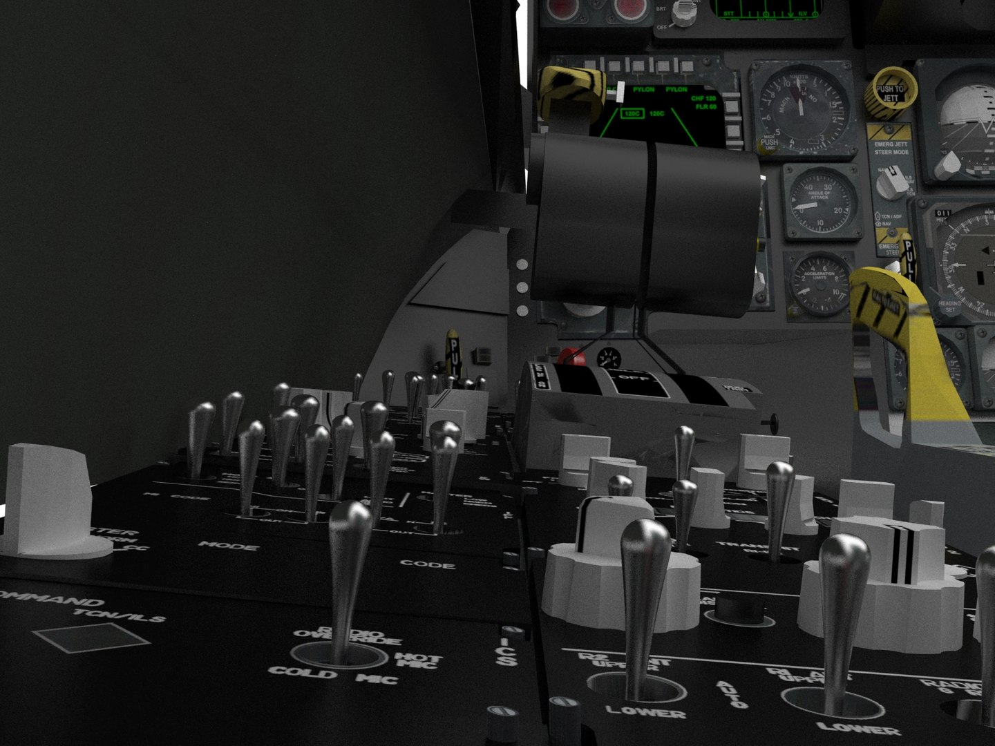 3D F-15c Cockpit Model - TurboSquid 1386884