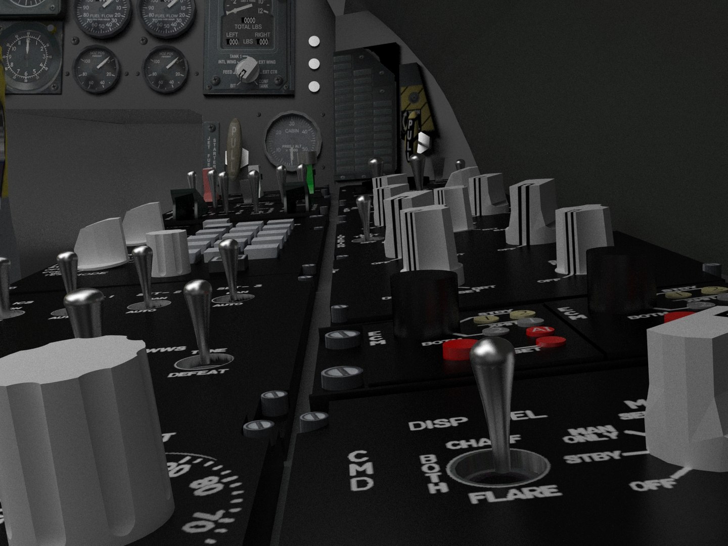 3D F-15c Cockpit Model - TurboSquid 1386884