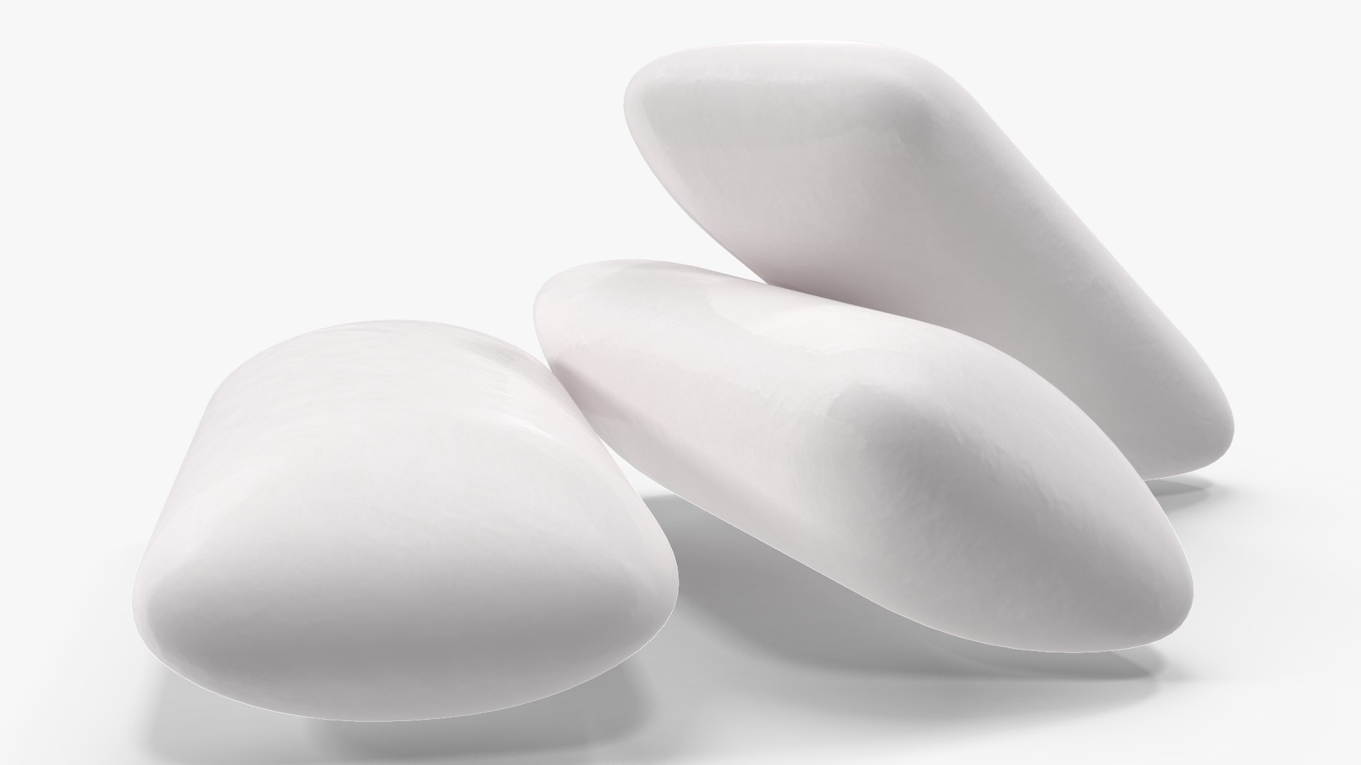 Mint Chewing Gum Pads White 3D Model - TurboSquid 2044804