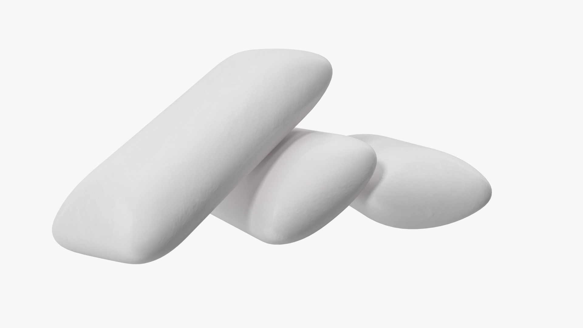Mint Chewing Gum Pads White 3D Model - TurboSquid 2044804