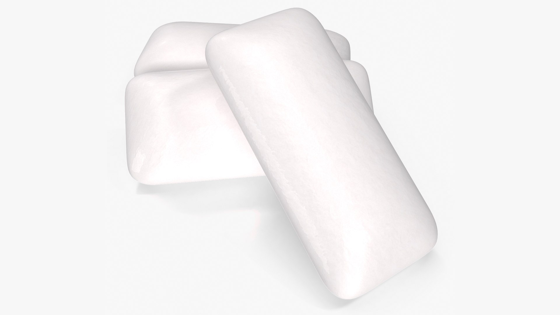 Mint Chewing Gum Pads White 3D model - TurboSquid 2044804