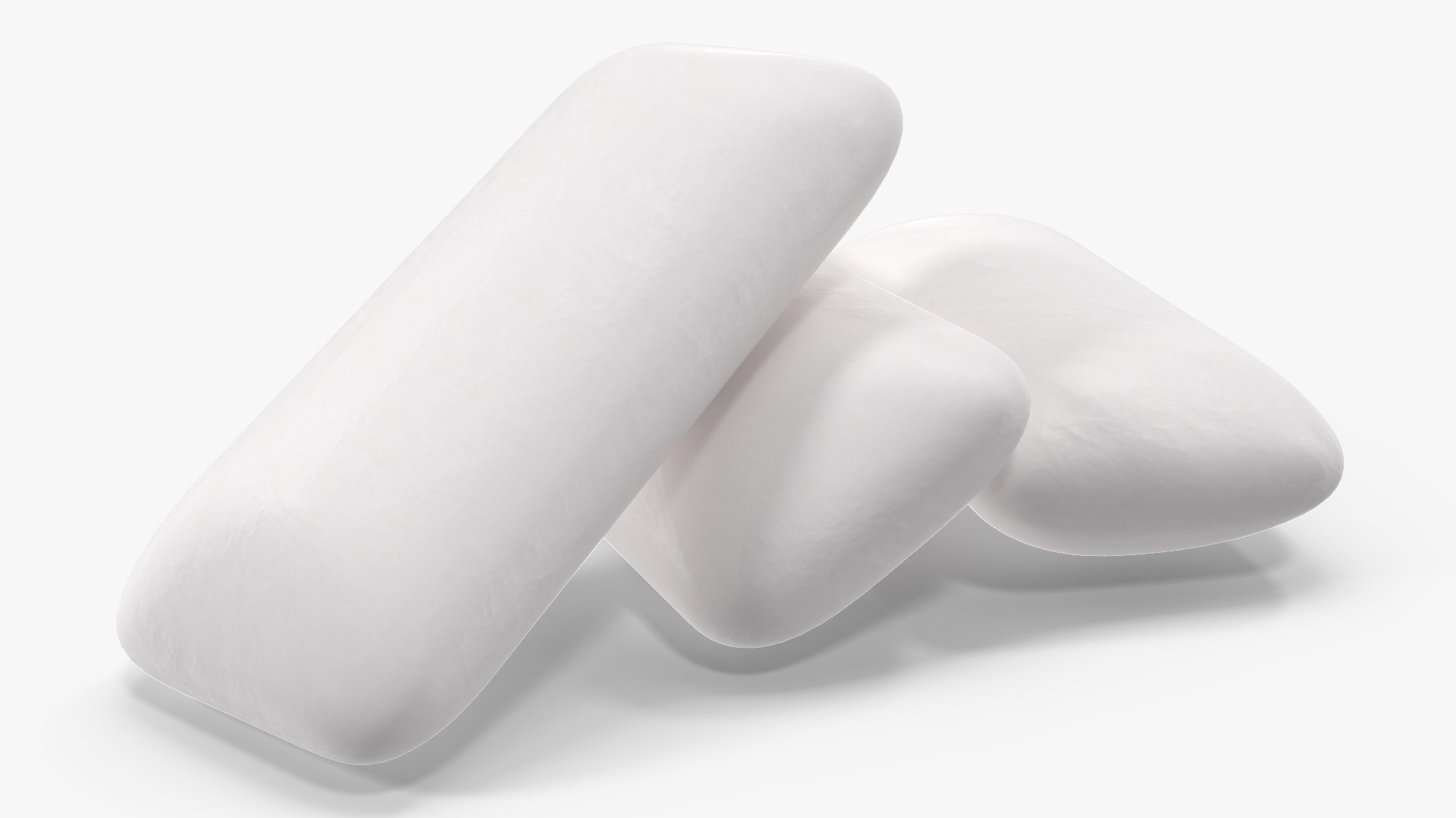 Mint Chewing Gum Pads White 3D Model - TurboSquid 2044804