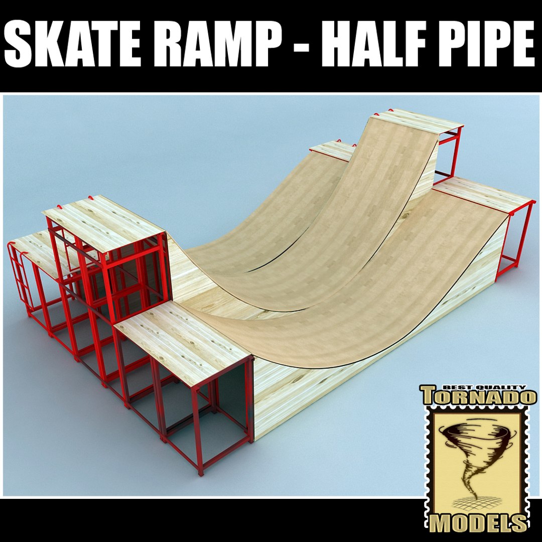 Skate Ramp - Half Pipe Max