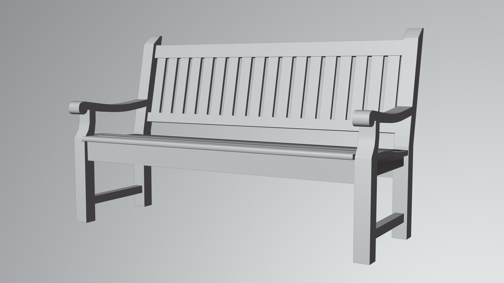 3D Model Garden Bench 3D Model Set - TurboSquid 2412973