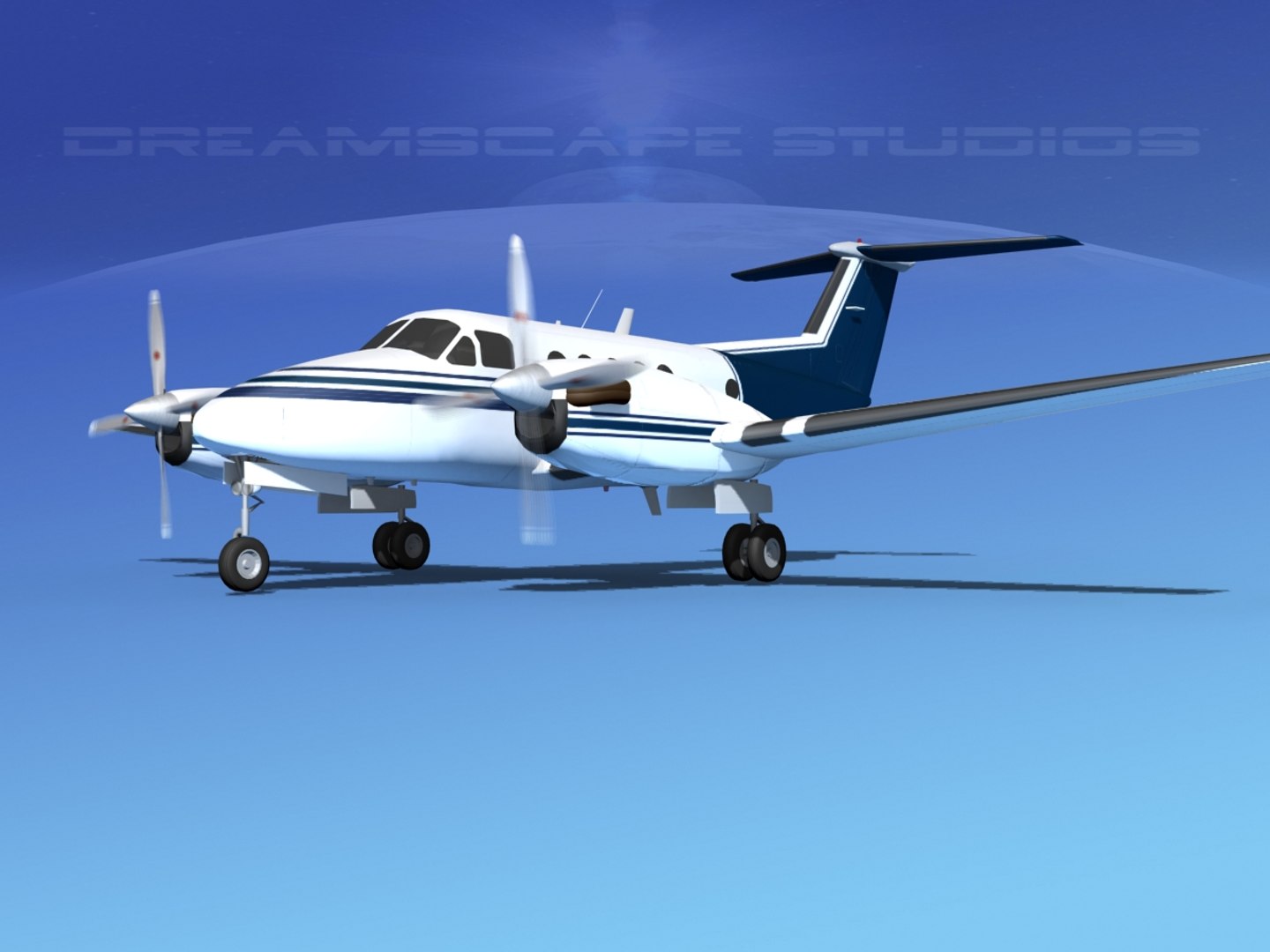 Propellers Beechcraft King Air Dxf