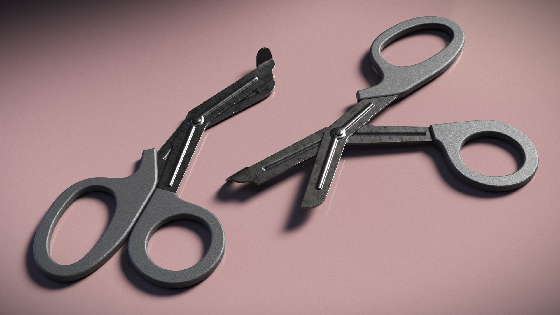 3D Tactical Trauma Shears Black - TurboSquid 2410833