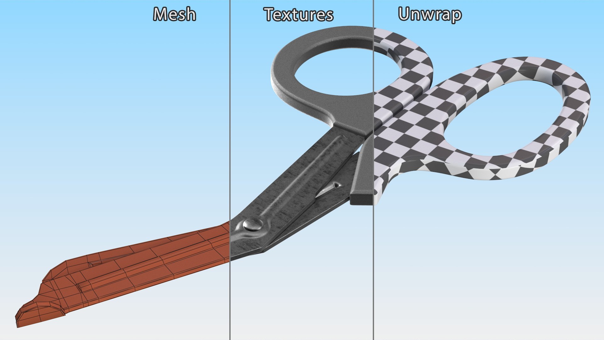 3D Tactical Trauma Shears Black - TurboSquid 2410833